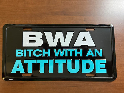 Vintage Booster License Plate BWA | eBay
