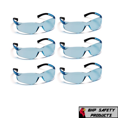 PYRAMEX ZTEK SAFETY GLASSES INFINITY BLUE LENS SPORT WORK EYEWEAR ...