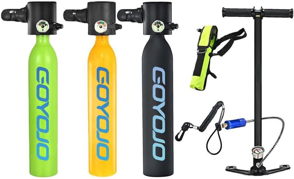 Scuba Diving Oxygen Tank Kit 0.5L/1L Cylinder Underwater Breather ...