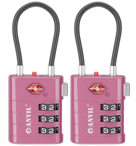 ANVIL Luggage Locks - TSA Approved Advanced TSA008 Core Alert Indicator ...