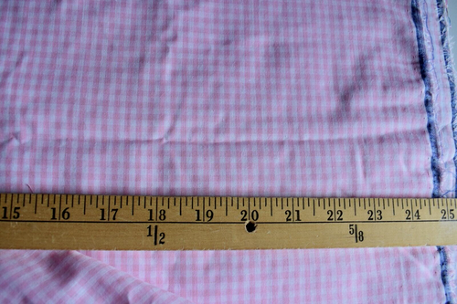 PINK & WHITE GINGHAM CHECKS 1/8 INCH COTTON FABRIC 49X45 INCHES | eBay