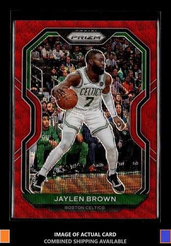 2020-21 Panini Prizm - Jaylen Brown #189 Ruby Wave Prizm for sale ...