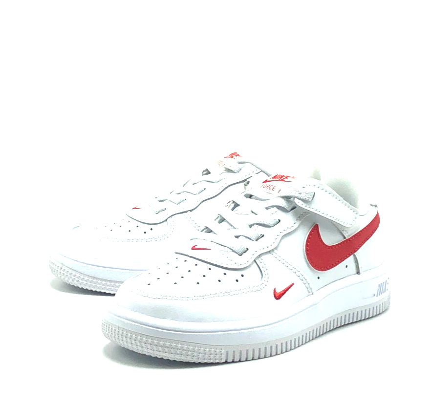 *NEW* Pre-School Kids Nike Air Force 1 Low Easy On (PS) White/Red ...