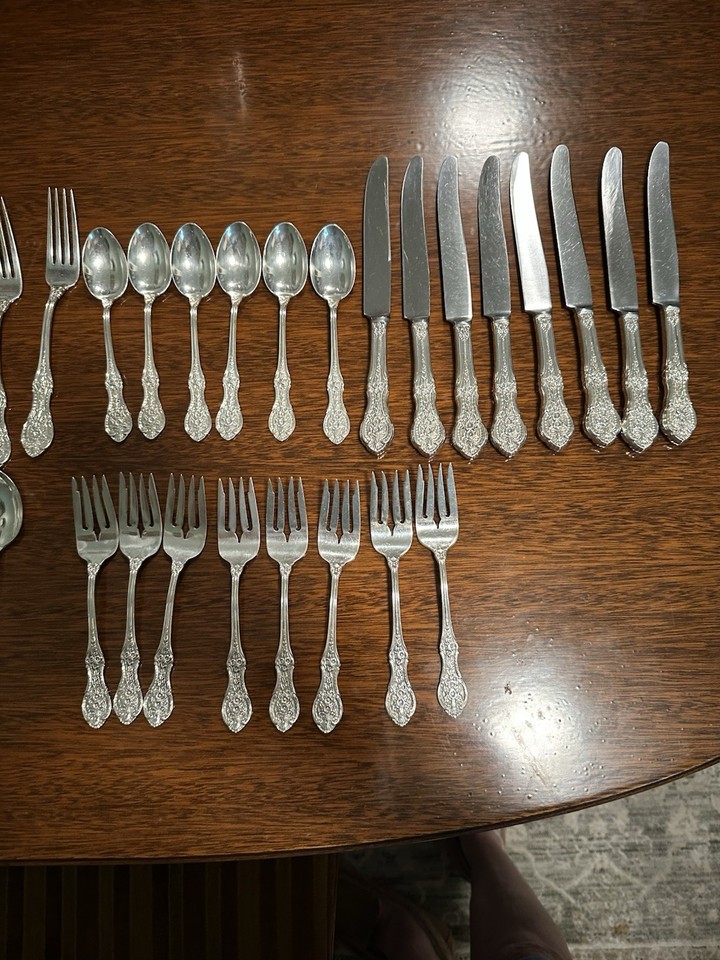 Beautiful Lot Of Rogers Sterling Silver Flatware/Silverware 1470 Grams ...