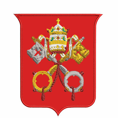 Vatican City Medieval Coat of Arms Patch Embroidered DIY Iron-On ...