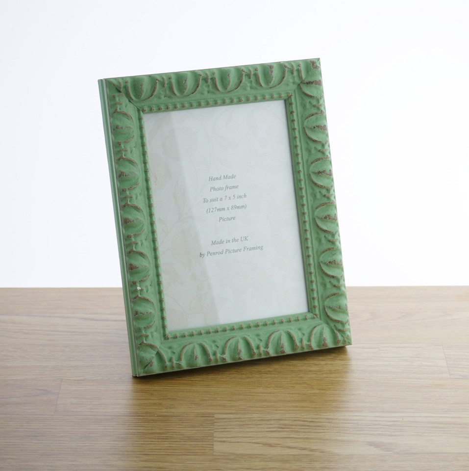 Giselle Hand Made Shabby Chic Ornate Mint Green photo frames in eight ...