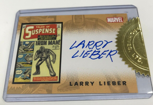 2006 Rittenhouse Archives Larry Lieber - Iron Man Movie Autographed ...