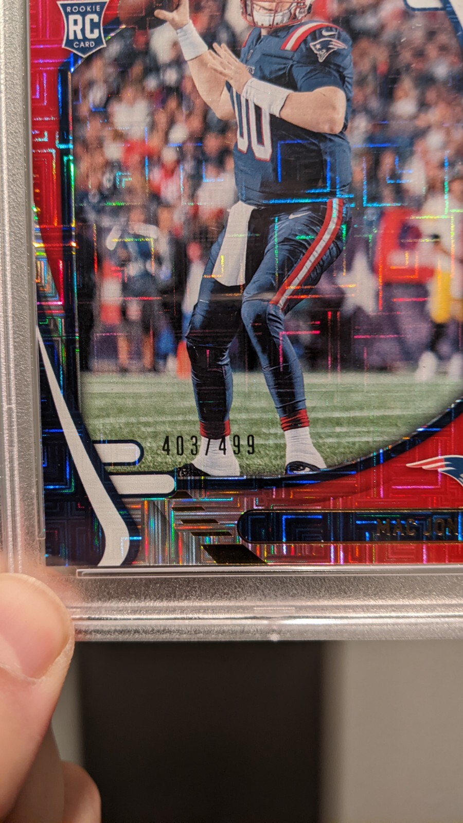 2021 Panini Absolute Football #109 Mac Jones Red Squares /499 RC PSA 10 ...