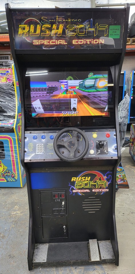 RUSH 2049 Stand Up Arcade Driving Racing Video Game San Francisco ...