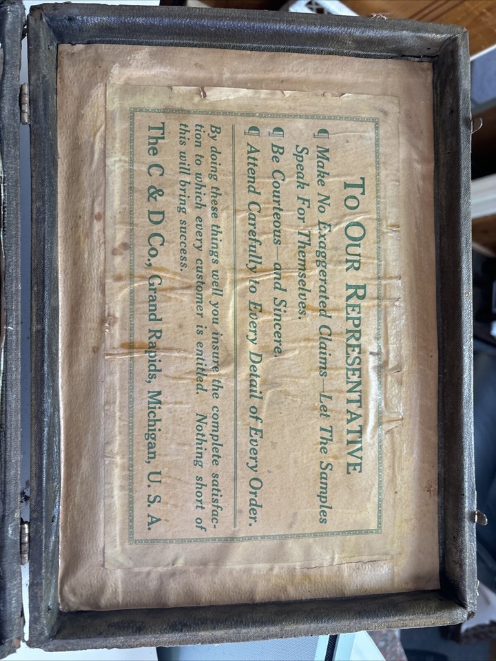 C & D Co., Grand Rapids, Michigan USA Salesman Sample Antique Rare HTF ...