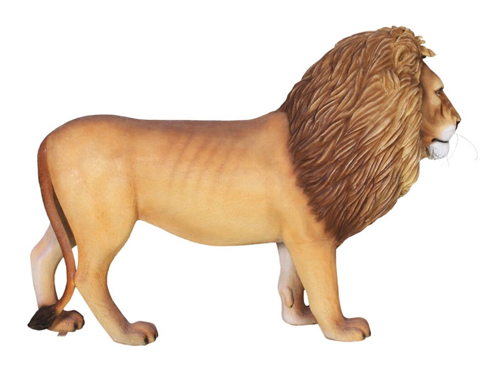 Large Lion Statue - Lion Statue Life Size Realistic - Indoor Outdoor | eBay