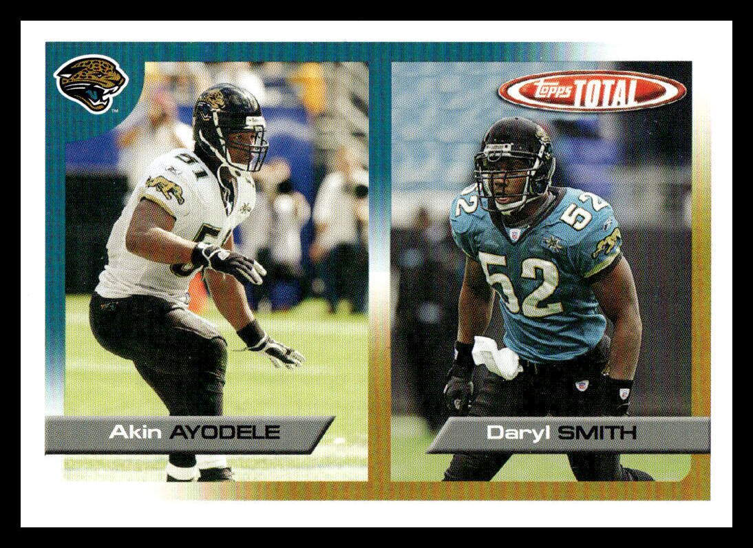 2005 Topps Total #55 Akin Ayodele / Daryl Smith Jacksonville Jaguars | eBay