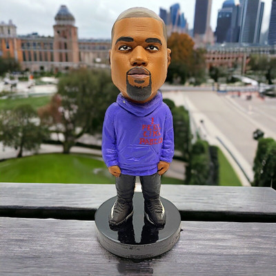 KANYE WEST YEEZY YE RESIN HANDMADE SCULPTURE FIGURE 6” TALL EXTREMELY ...