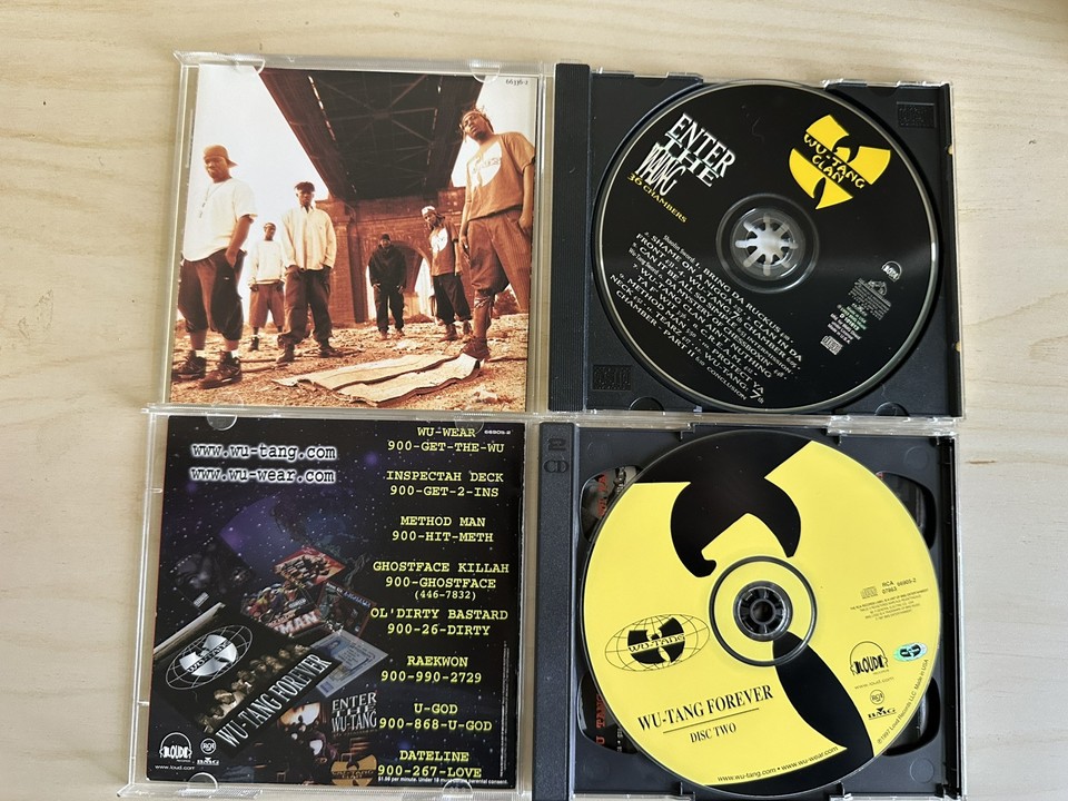 Wu-Tang Clan Lot Of 3 CDs Wu-Tang Forever, Enter the Wu-Tang, Legend Of ...