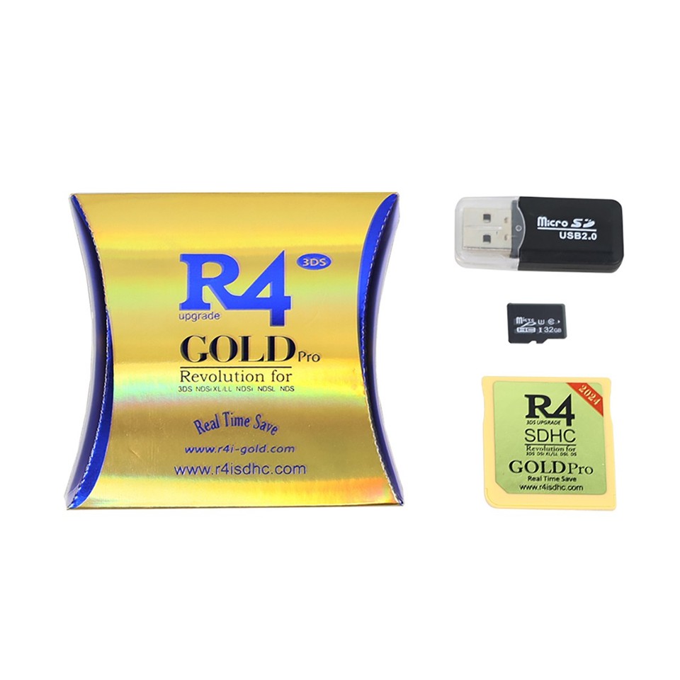 USA 2025 Version R4 Gold Pro SDHC R4i For DS/3DS/2DS Revolution ...