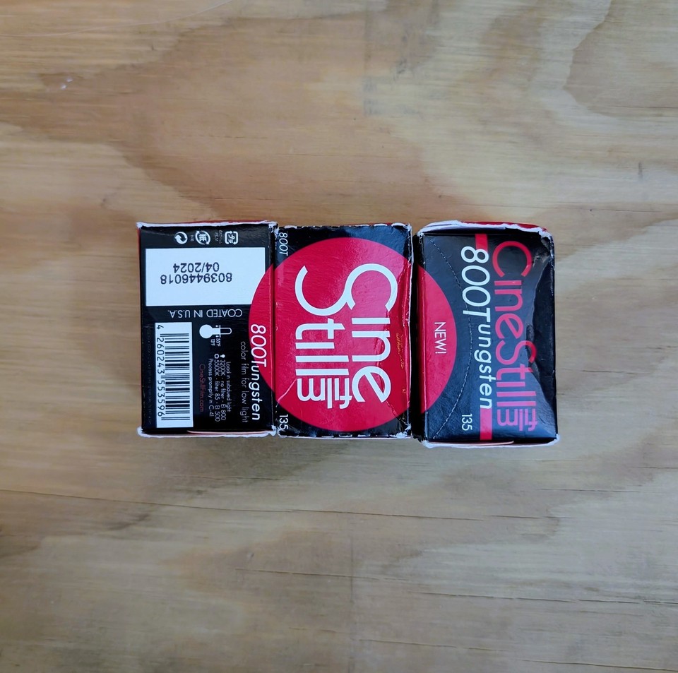 3 Pack Cinestill 800t 35mm Film, Exp 04/2024, Cold Stored, Cinema Film ...