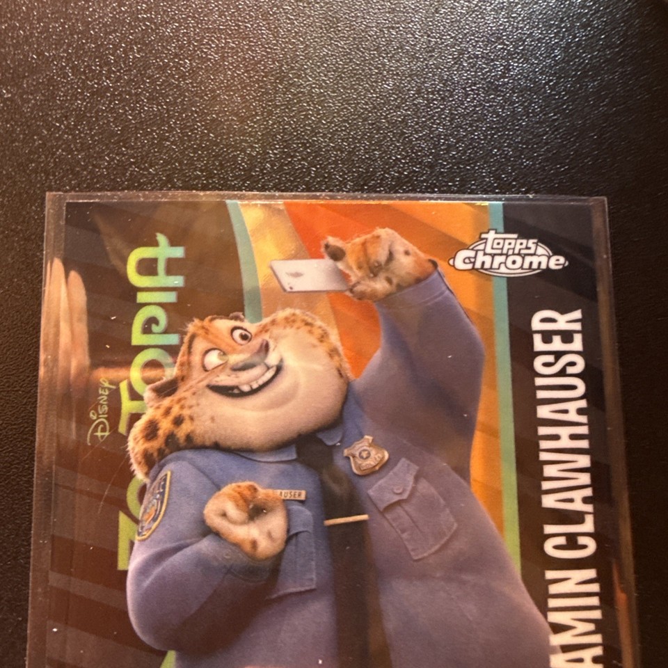 2025 Topps Chrome Disney Officer Benjamin Clawhauser Zootopia Icons | eBay