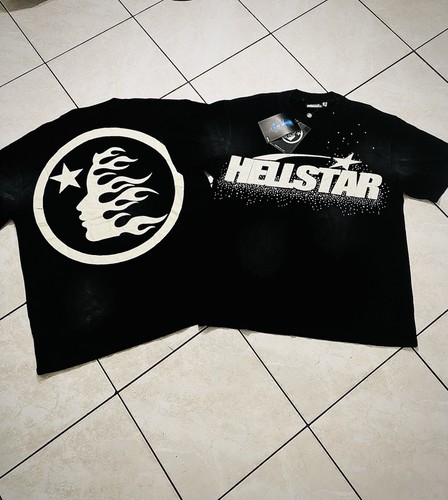 Brand New Authentic Hellstar Logo Rhinestone Tee Size : M W/Tags ...