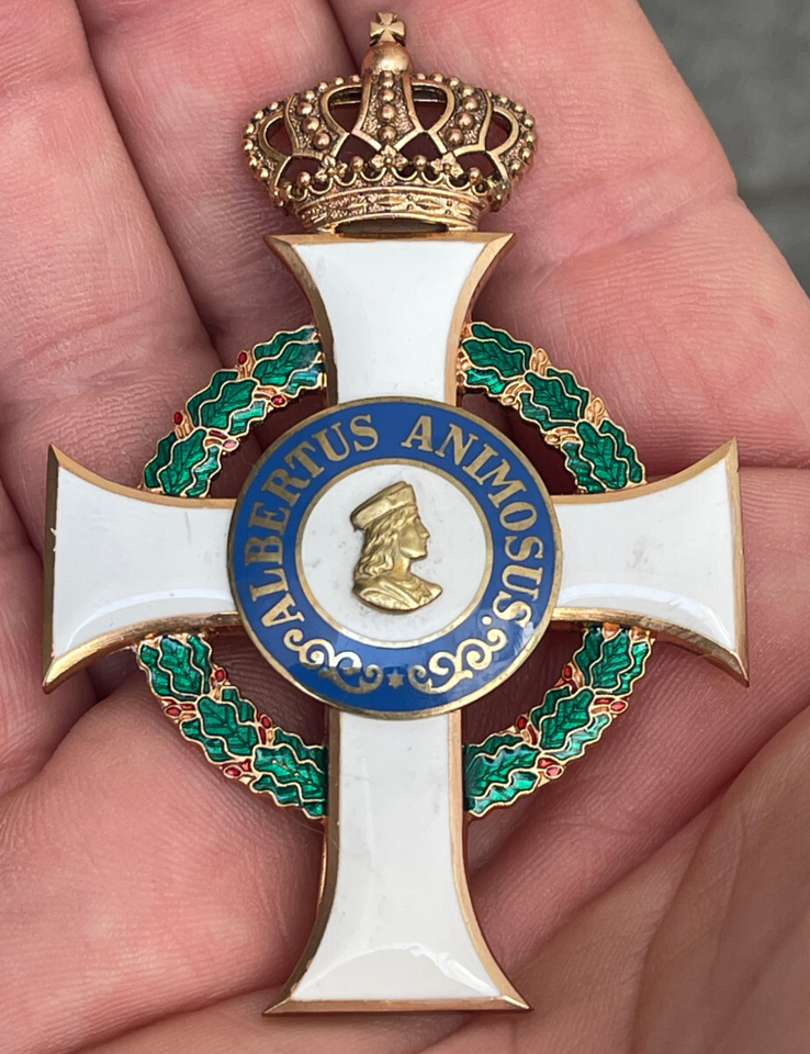 Albrechtsorden Offizierskreuz - Hersteller : Roesner - Orden von Sachsen | eBay