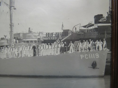 WW2 PC1119 (Greencastle) PC-461-class submarine chaser 8x10 Photograph ...