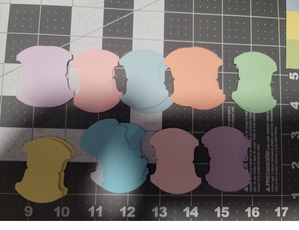 20 Stampin Up Paper Cardstock Round Tab Punch Shape Die Cut Tags | eBay