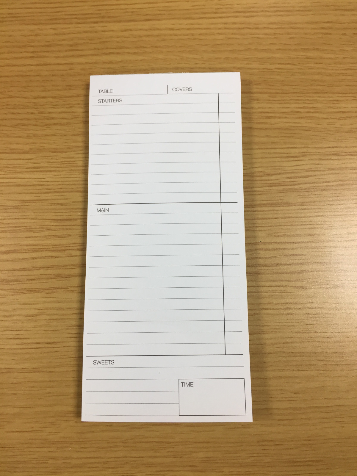 2 PART , RESTAURANT CAFE WAITER FOOD ORDER PADS X 50 PADS | eBay