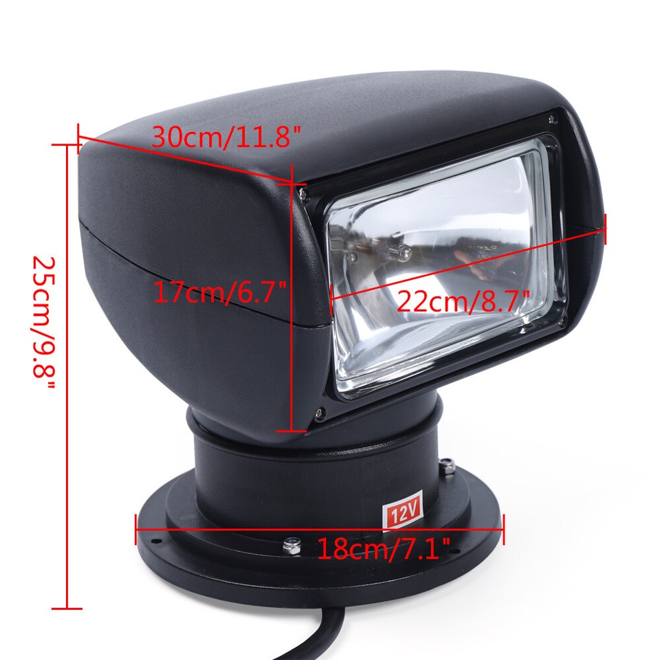 360 Marine Boat Spotlight Searchlight Truck Car Spot Light Remote ...