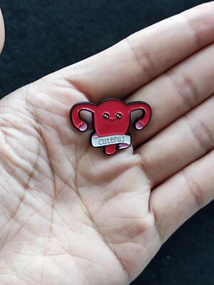 Uterus Enamel Hat Pin - Feminist Metal Badge for Empowerment and ...