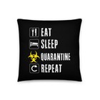 Quarantine Toilet Paper Pillow 18x18 Social Distancing Funny Expert ...