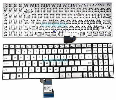New Silver Asus G501J G501JW G501JW-DS71 G501V G501VW Keyboard US No ...