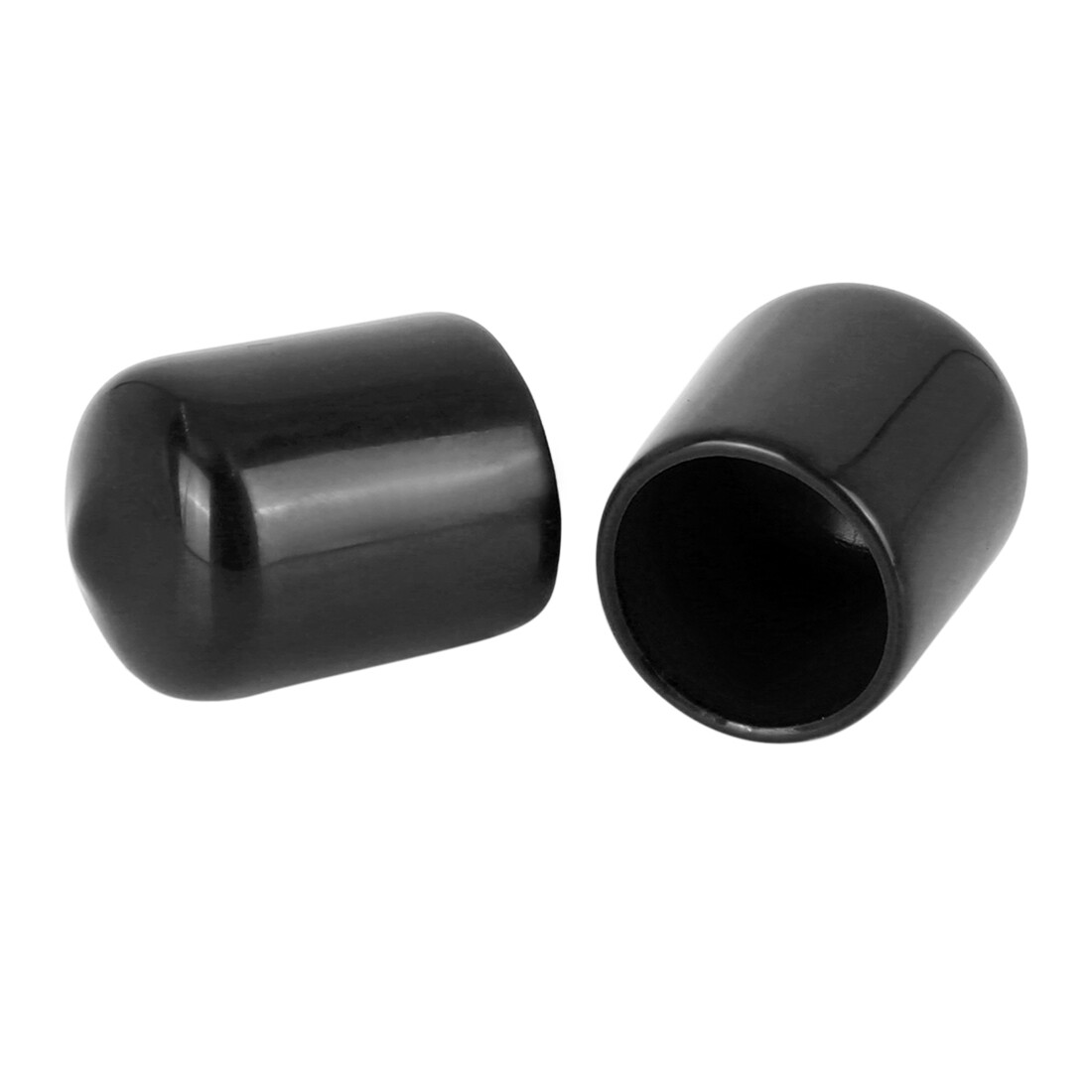 4pcs Screw End Caps 15mm 59/100 inch ID Round PVC Bolt Thread ...