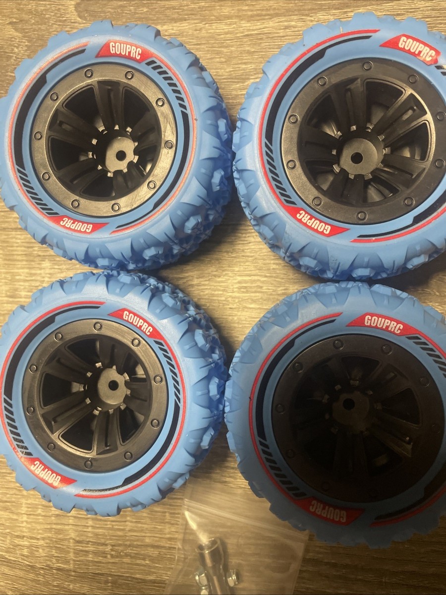 RC Model Tires 4 Pack RC Truck Tires - Universal Rubber Wheels For 1/14 ...