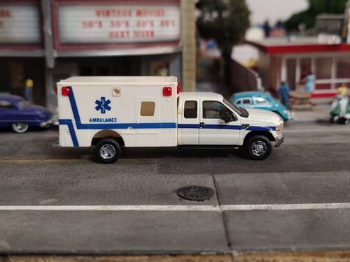 1/87 Ho Scale Vehicles Custom Rps Ford F450 Truck Ambulance | eBay