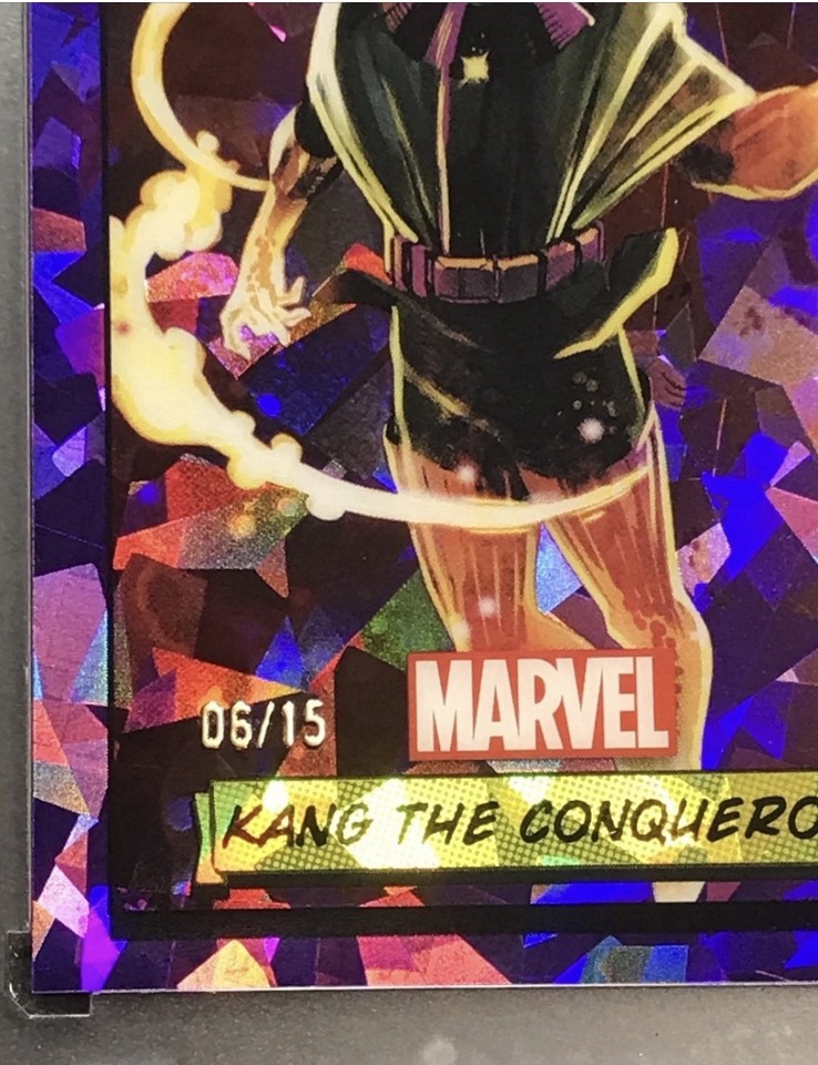 2024 Topps Chrome Marvel (MCU) Sapphire Kang The Conqueror Purple Ice ...