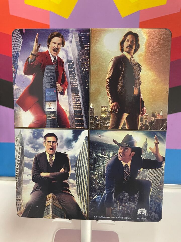 Anchorman 1 & 2 Legend Ron Burgundy Continues Blu-ray 2014 4-Disc Set ...