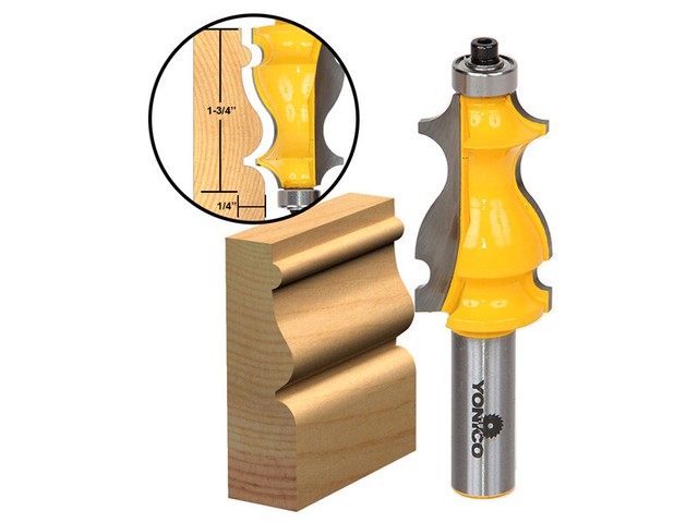 Yonico 16132 Architectural Molding Router Bit 1/2-Inch Shank for sale ...