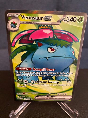 Venusaur ex Full Art Scarlet & Violet-151 182/165 Holo Ultra Rare | eBay