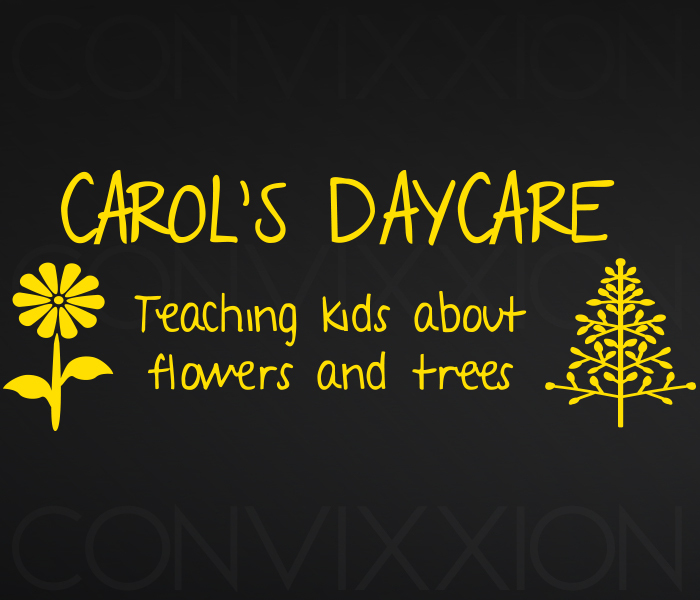 CAROL'S DAYCARE CAR DECAL LAPTOP DIY STICKER WALKING DEAD TWD TREES NO ...