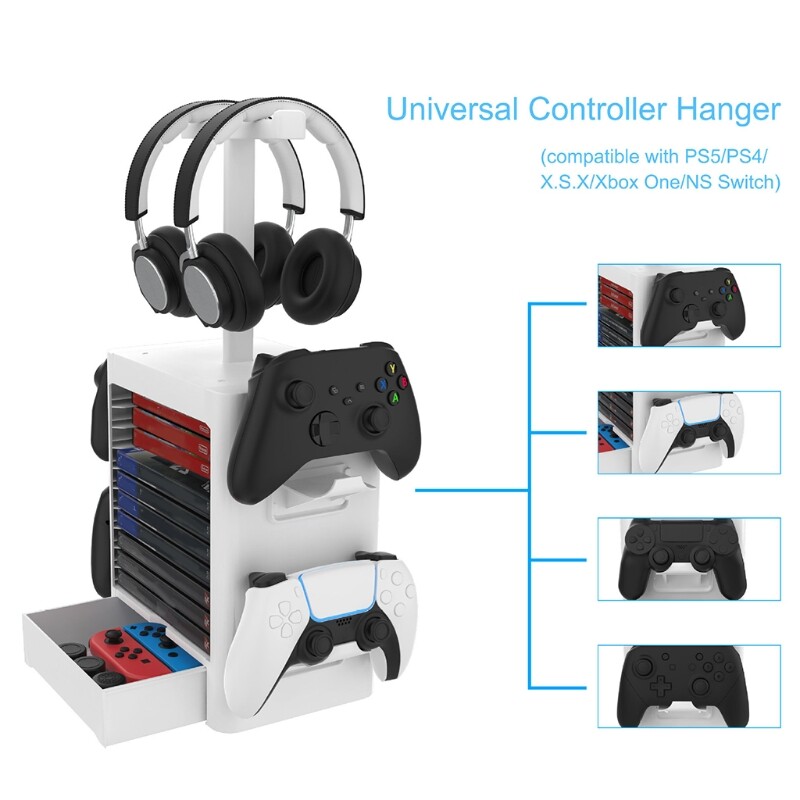 Nintend0 Switch Game Accessory Storage Tower Stackable Game Disk ...