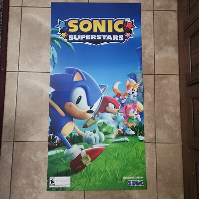 GameStop Promo Poster Sonic Superstars 48”x24” | eBay