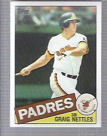 1985 Topps San Diego Padres Baseball Card #35 Graig Nettles | eBay