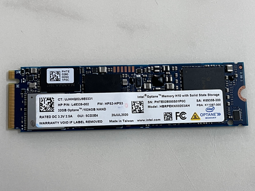 Intel Optane™HBRPEKNX0203AH 1TB SSD M.2 2280 NVMe Memory H10 with 1TB ...