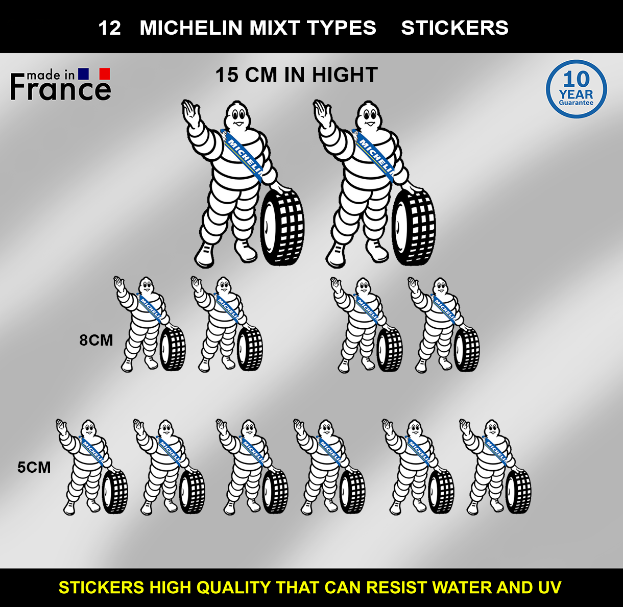 autocollant MICHELIN Vinyle High Quality | eBay