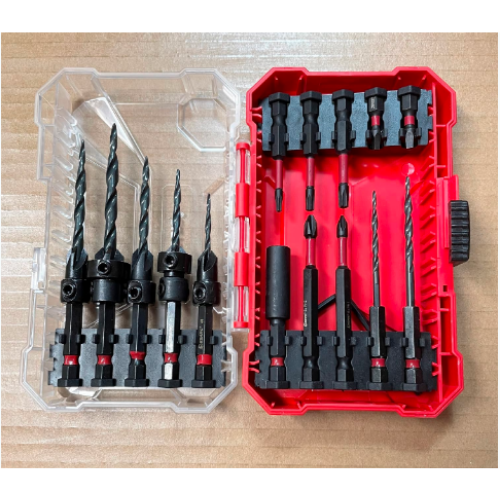 Countersink Drill Bit Set, 15 PCS with Plug Cutters & Storage Box for ...