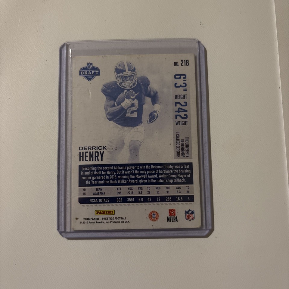 2016 Panini Prestige - Rookies Derrick Henry #218 Xtra Points Green (RC ...