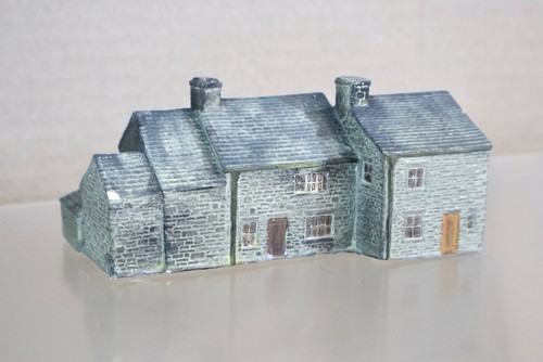 SD MOULDINGS N SCALE STONE PAINTED SEMI DETACHED COTTAGE HOUSE ROW ...