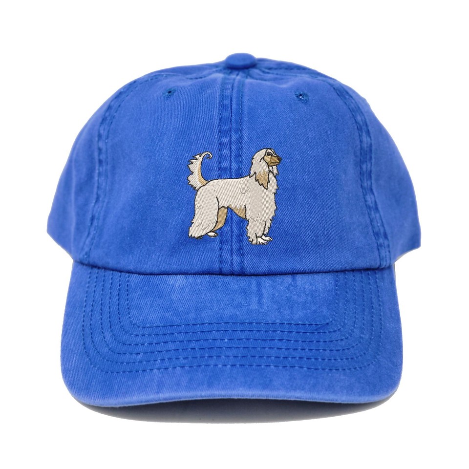 Afghan hound dog embroidered dad hat, dog embroidered baseball cap | eBay