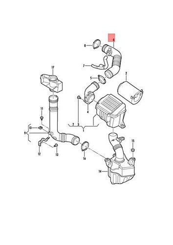 VW JETTA SYNCRO VENTO 162 163 16B INTAKE MANIFOLD 5C0129684A ORIGINAL ...