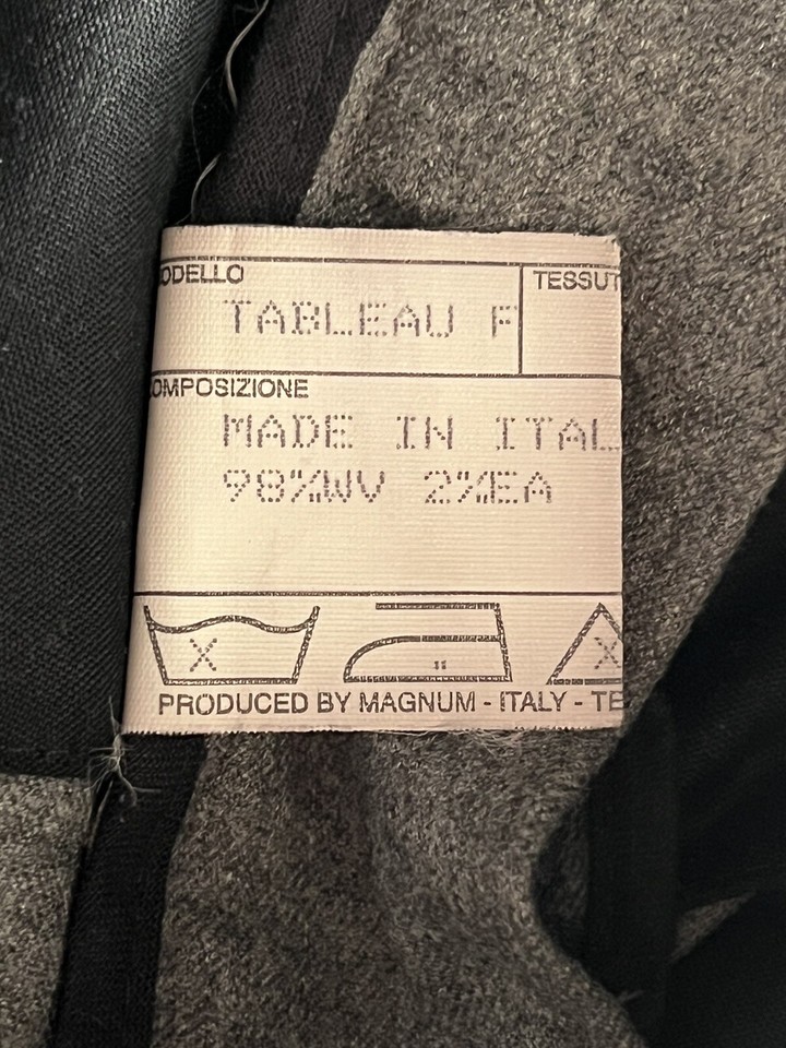 Amina Rubinacci Napoli Wool Straight Pants Trousers MADE in ITALY Size ...