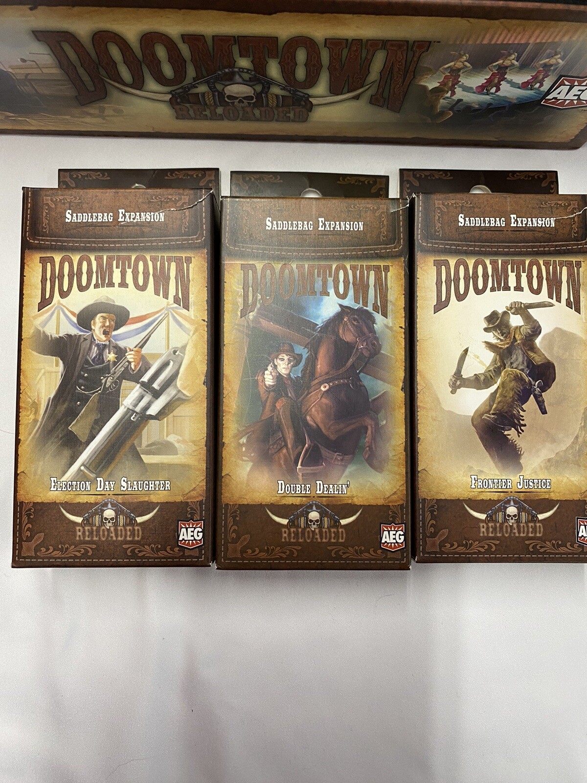 Doomtown Reloaded - The Board Game - AEG Games - Complete with 3 ...